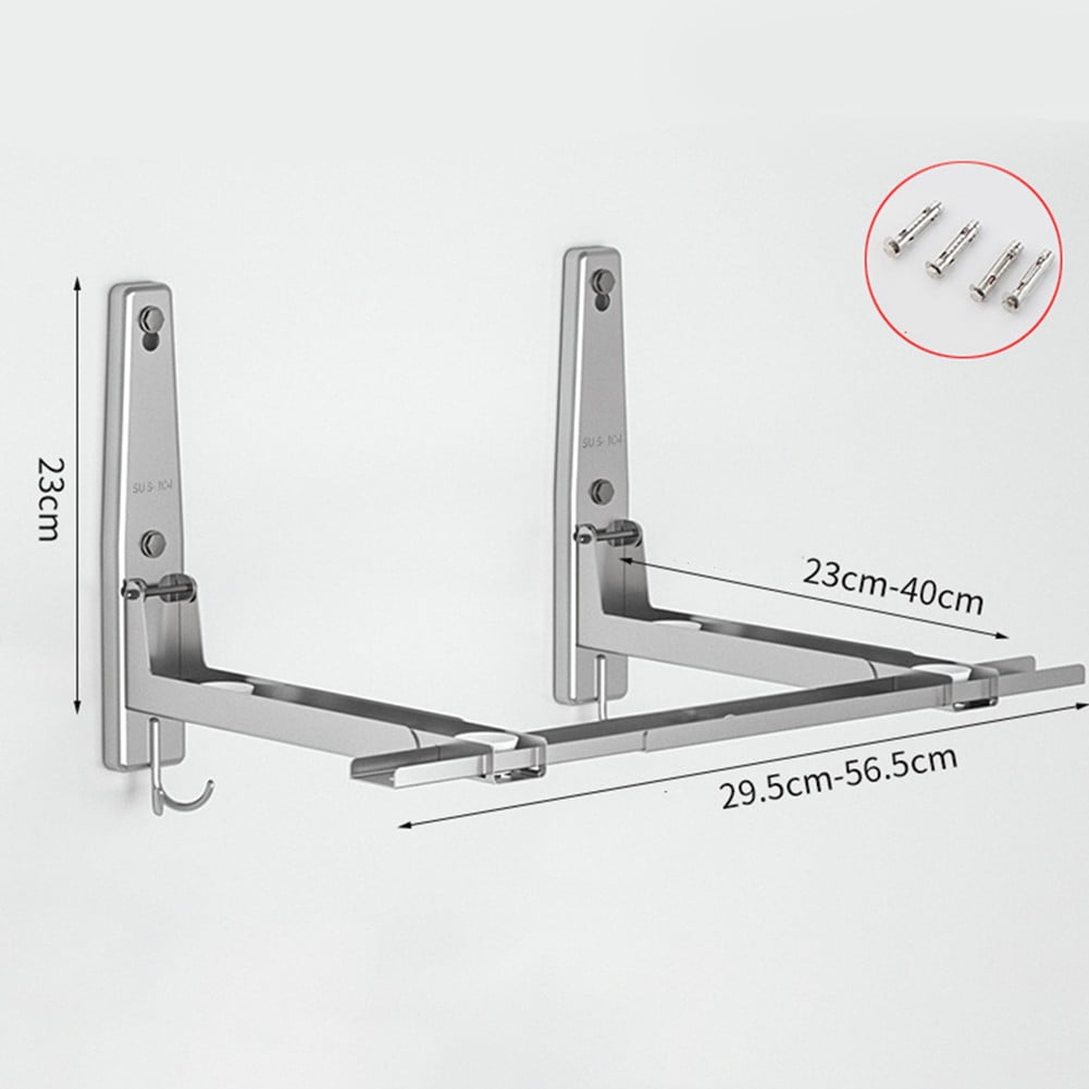 Sunfex Stainless Steel Microwave Oven Rack Retractable Kitchen Rack