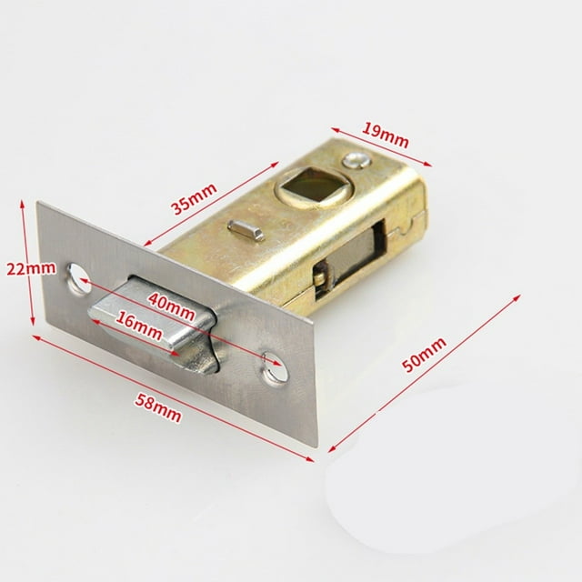 SUNFEX Tubular Latch 30/35/40/45Mm Zinc Alloy Flat Mortice Door Tubular ...