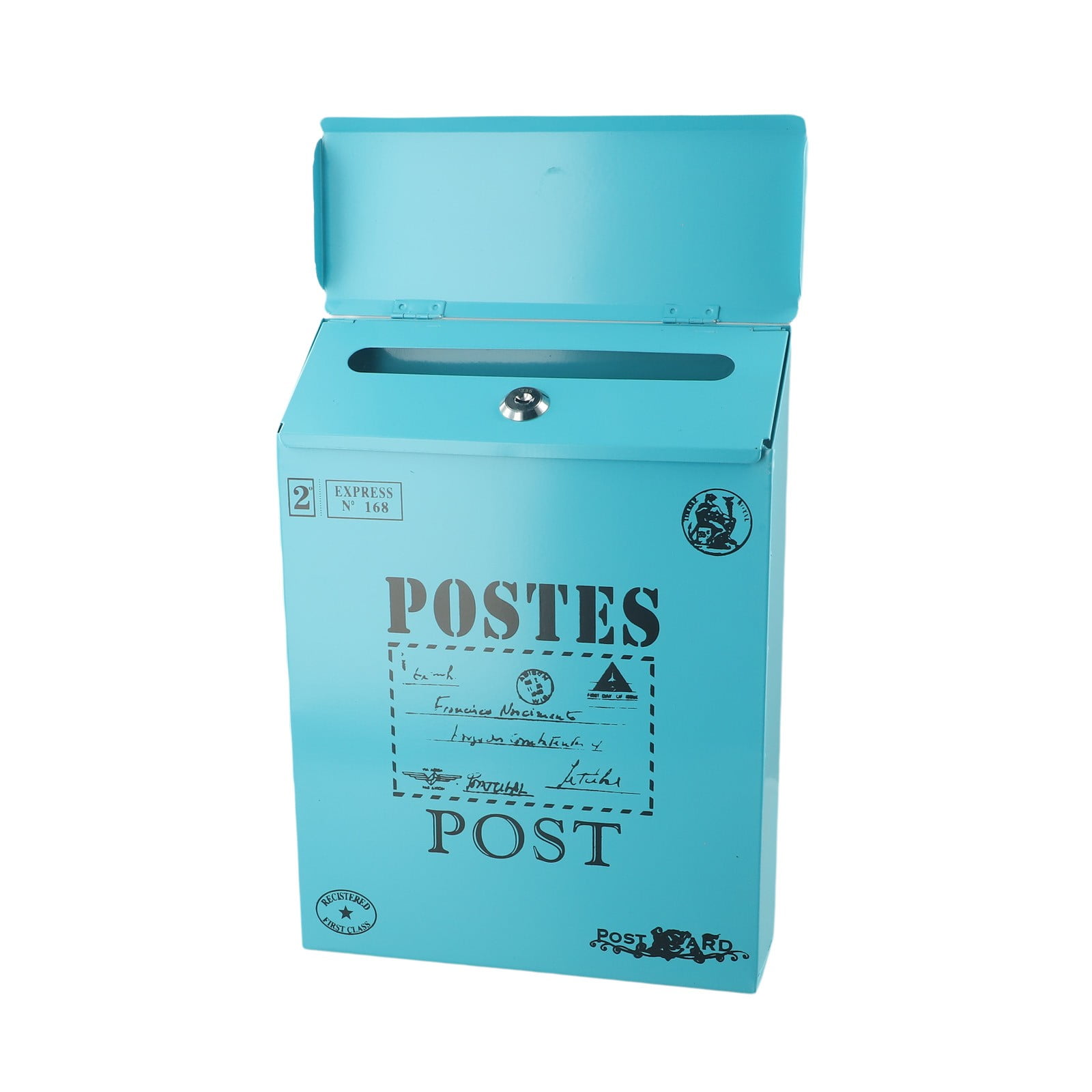 SUNFEX Vintage Wall Mount Mailbox Mail Retro Postal Letter Newspaper ...