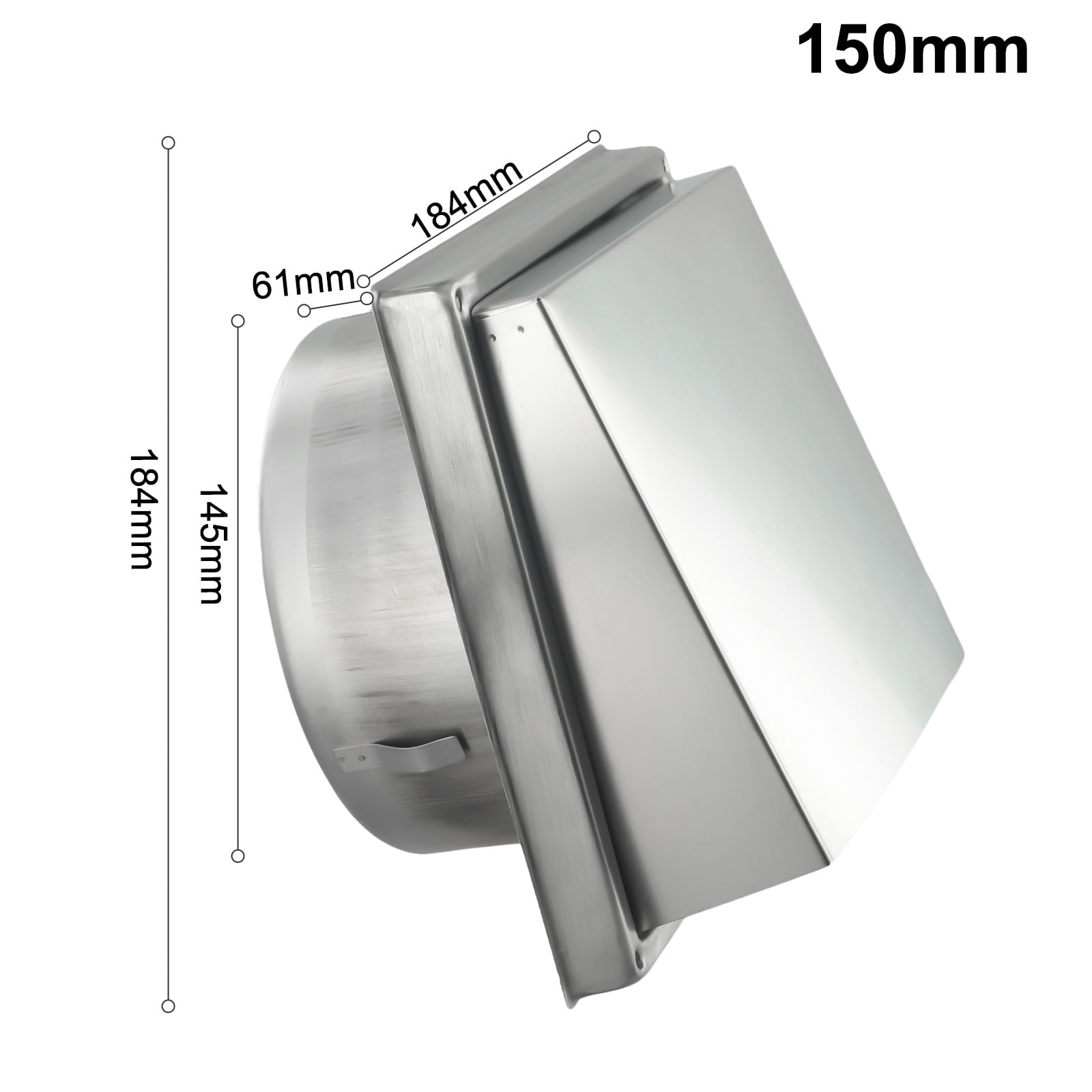 SUNFEX Wall Air Vent Outlet 304 Stainless Steel Metal Cover Exhaust ...