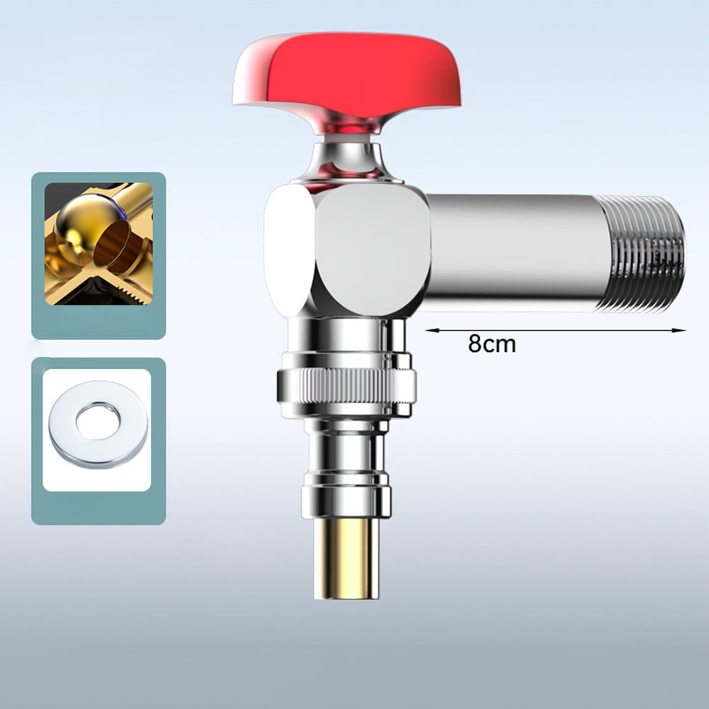 SUNFEX Washing Machine Faucet Water Stop Quick Opening Angle Valve ...