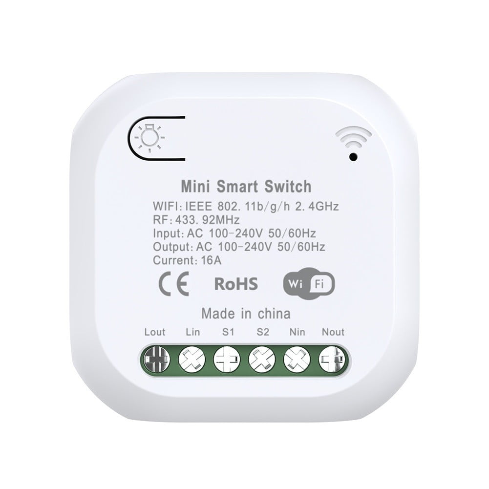 SUNFEX Wifi Rf433 Smart Switch Diy Light Mini Switches Control Wireless ...