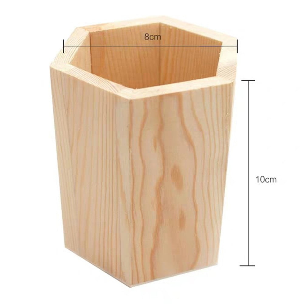 SUNFEX Wooden Box Wood Box with hinged Lid Natural Pine Wooden Craft ...
