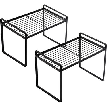 Mimifly 3 Tier White Corner Plate Rack, Kitchen Cupboard Cabinet and ...