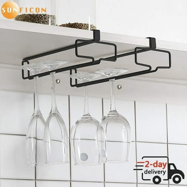 Efavormart 5-Tier Black Acrylic Champagne Wall Glass Holder – 5ft ...