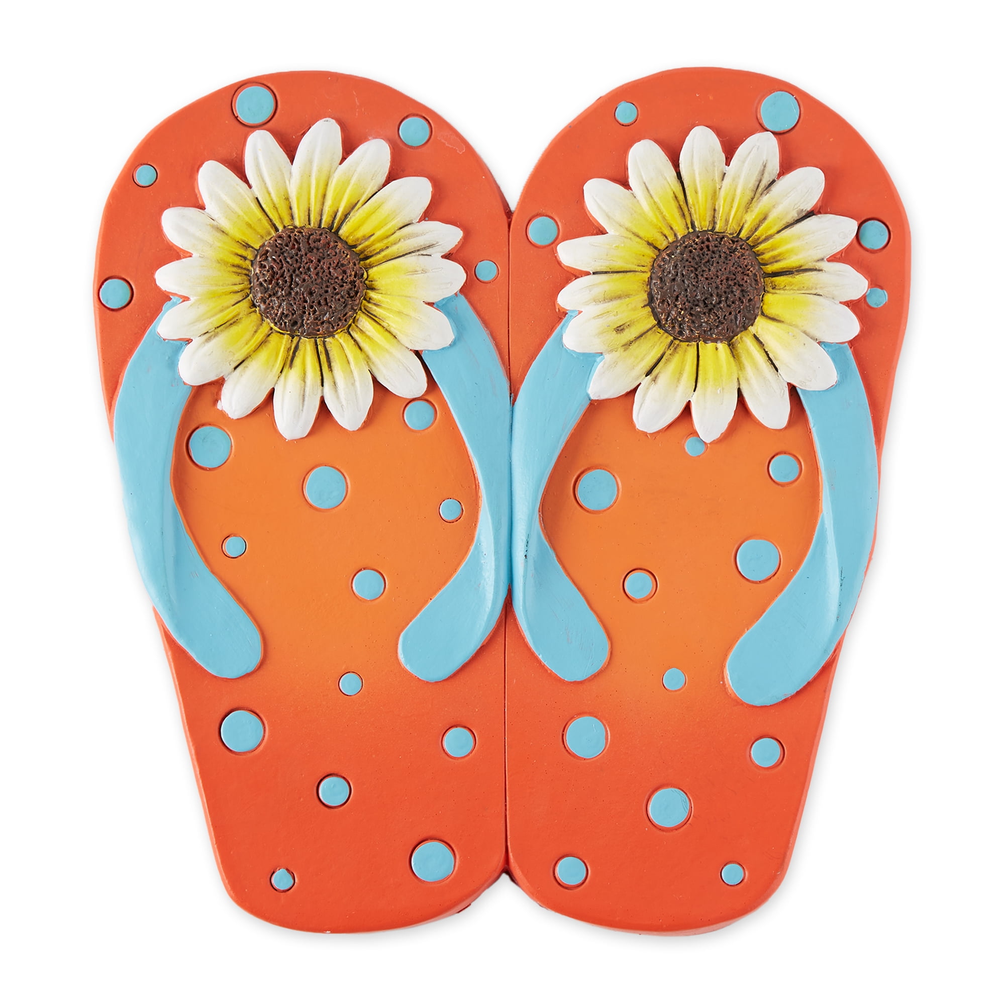 Sunflower Dot Flip Flop Stepping Stone - Walmart.com