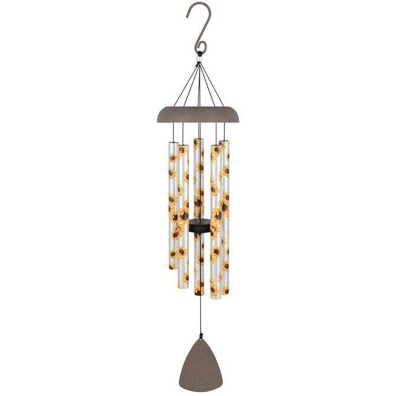 SUNFLOWERS 32" Aluminum Garden Wind Chime, by Carson Home Accents ...