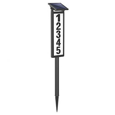 DTOWER Solar LED Address Sign, Waterproof, 3-Color Modes, for Yards ...
