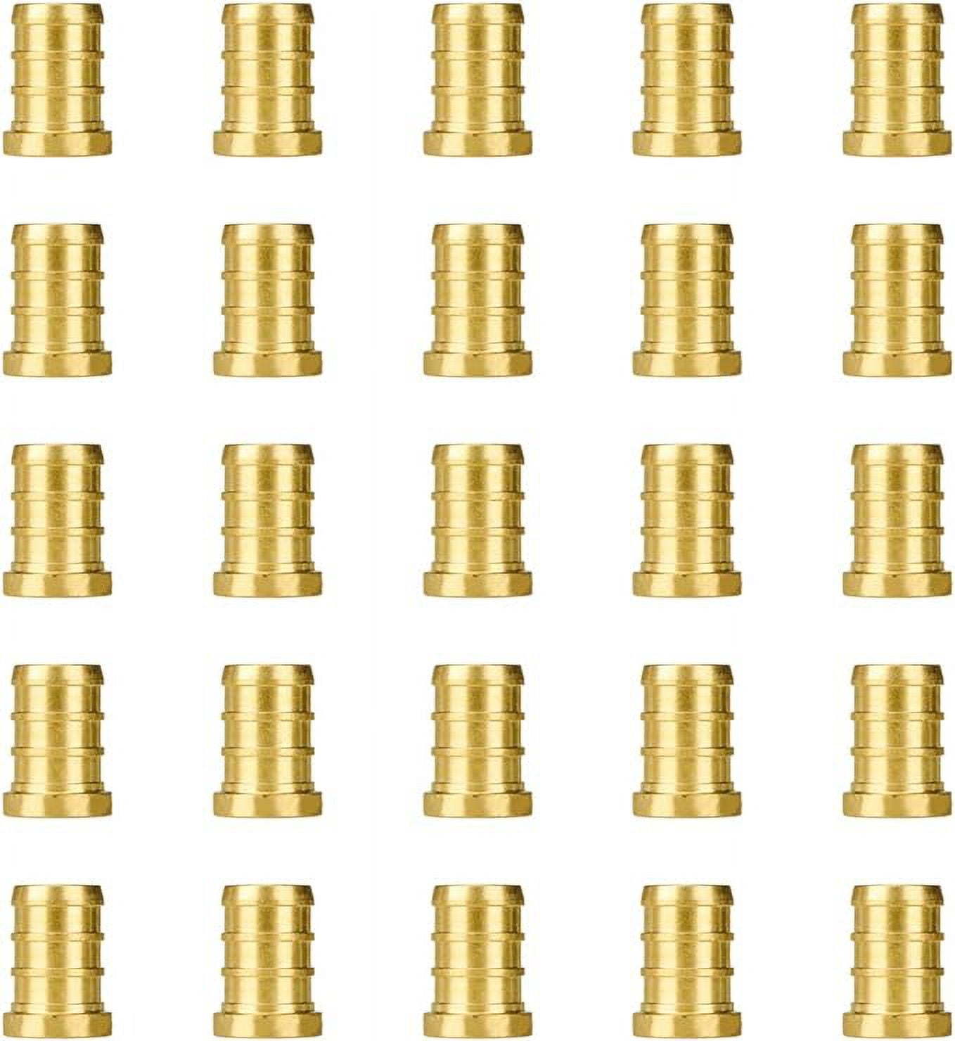 SUNGATOR (25-Pack) 1/2 Inch PEX Barb Plug End Cap, No Lead Brass Crimp ... SUNGATOR (25-Pack) 1/2 Inch PEX Barb Plug End Cap, No Lead Brass Crimp ...