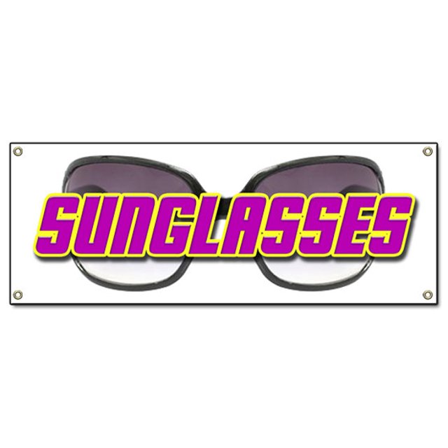 SUNGLASSES BANNER SIGN sunglass store sale signs - Walmart.com