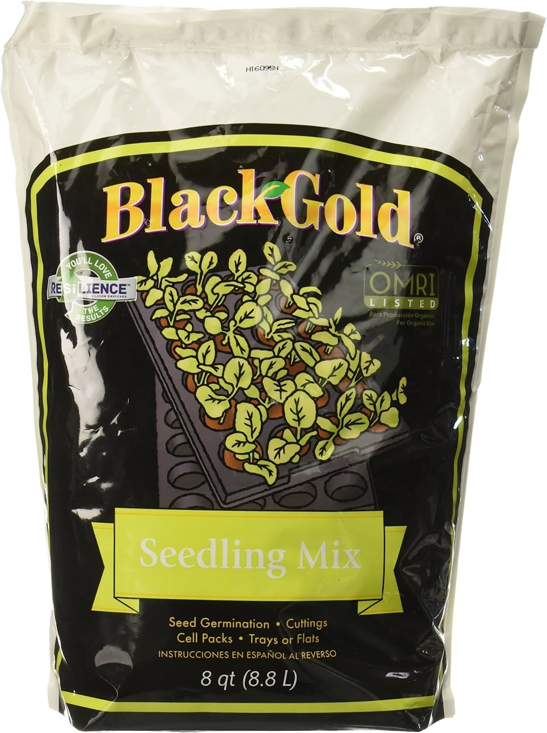Sun Gro Horticulture Black Gold 1311002 8-Quart Seedling Mix, ba ...