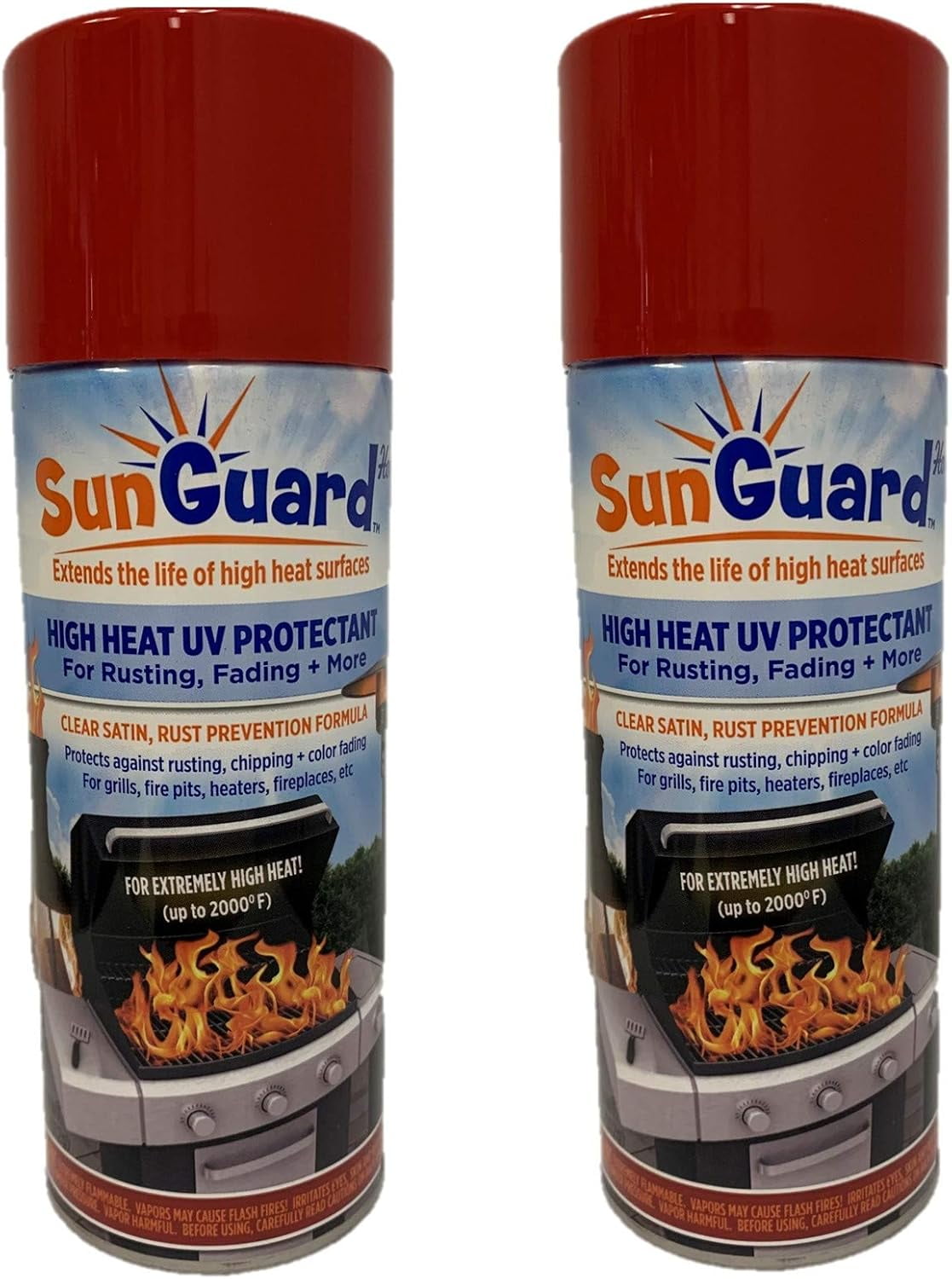 SUNGUARD Extreme High Heat (up to 2000°F) UV Protectant Clear Satin ...