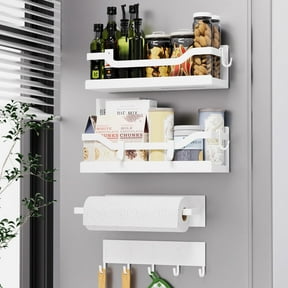 Magnetic Shelves and Storage Racks for Kitchen and Home Organization