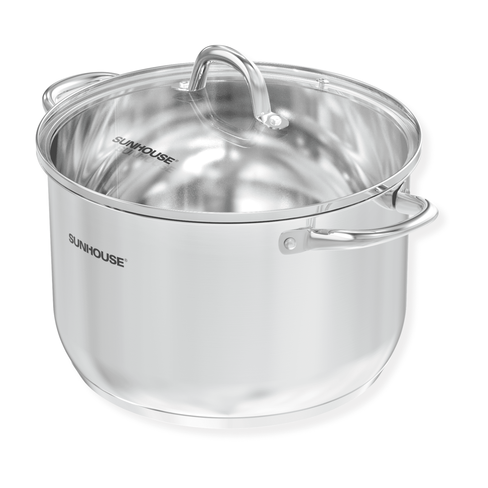 SUNHOUSE Stainless Steel Stock Pot - 11 Quart Heavy-Duty Induction ...