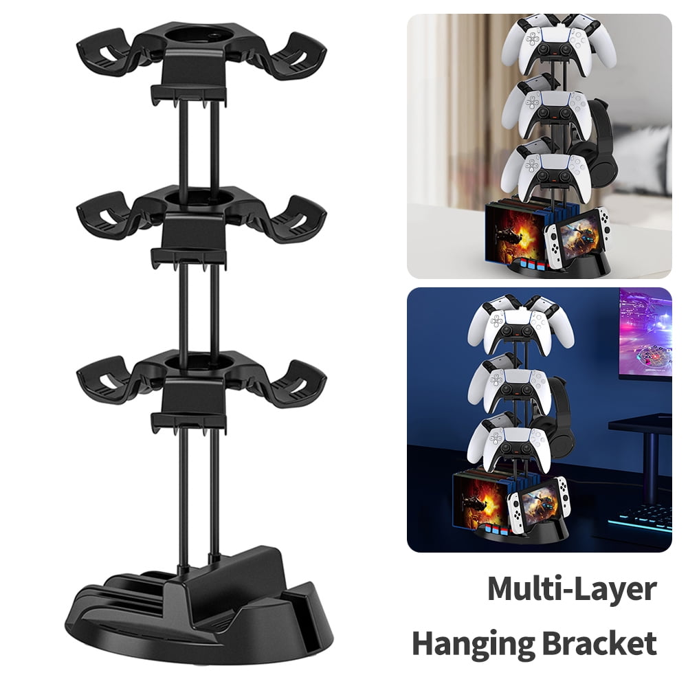 SUNHUFA 1/2/3 Tier Game Controller Stand&Headphone Holder Space Saving ...