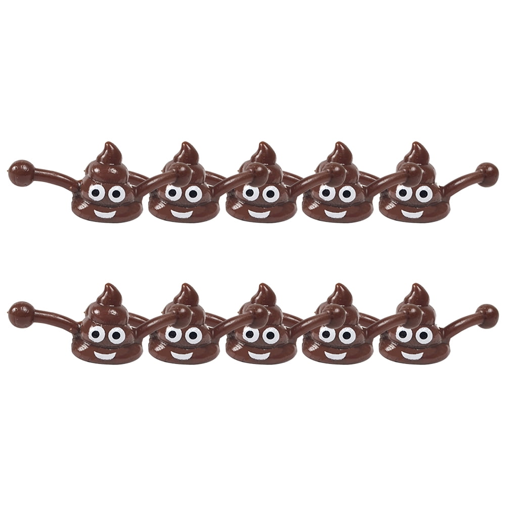SUNHUFA 10pcs TPR Rubber Fake Poop Ejection Toys Elastic Funny Poop ...