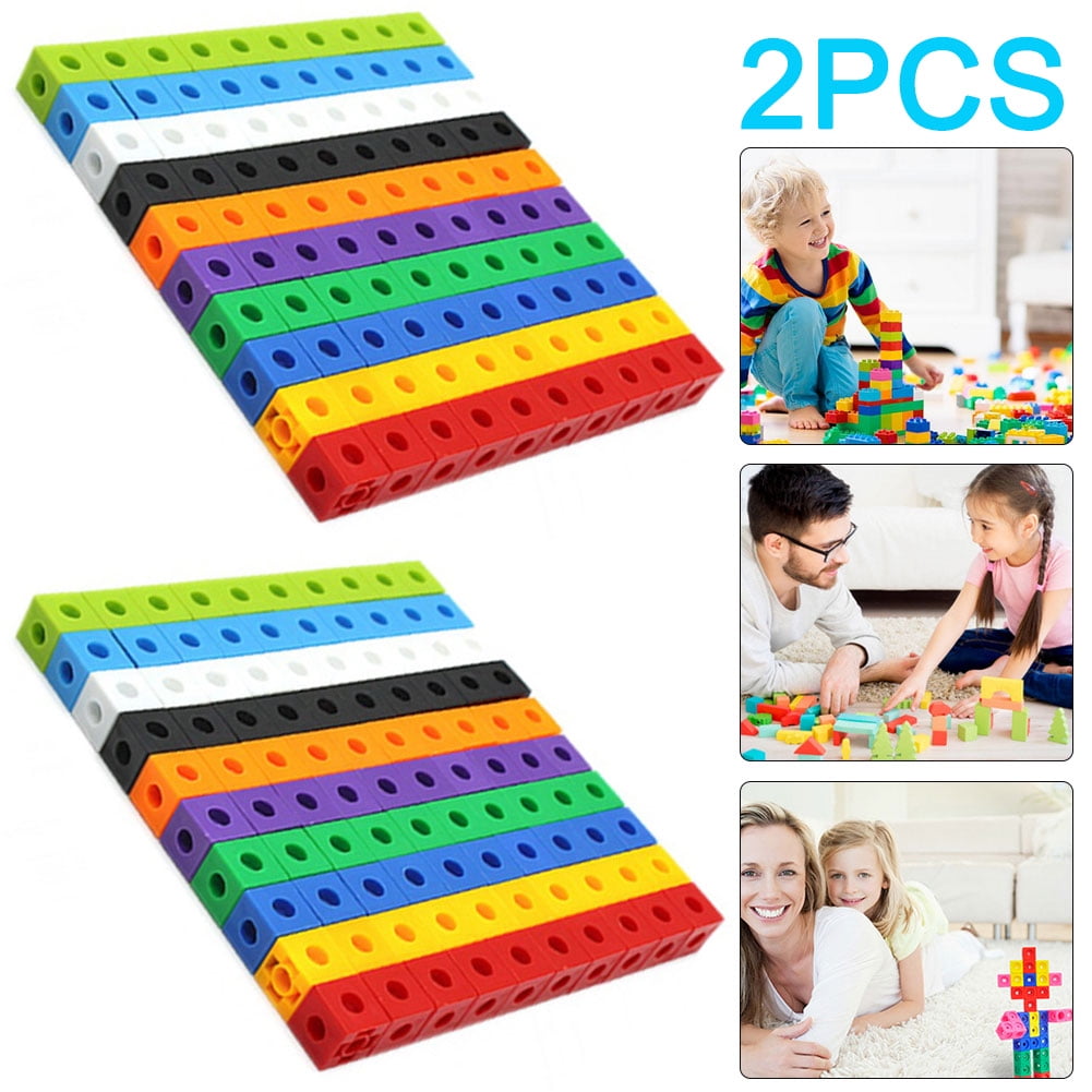 SUNHUFA 200pcs Mathematics Linking Cubes Toys Kids Educational ...