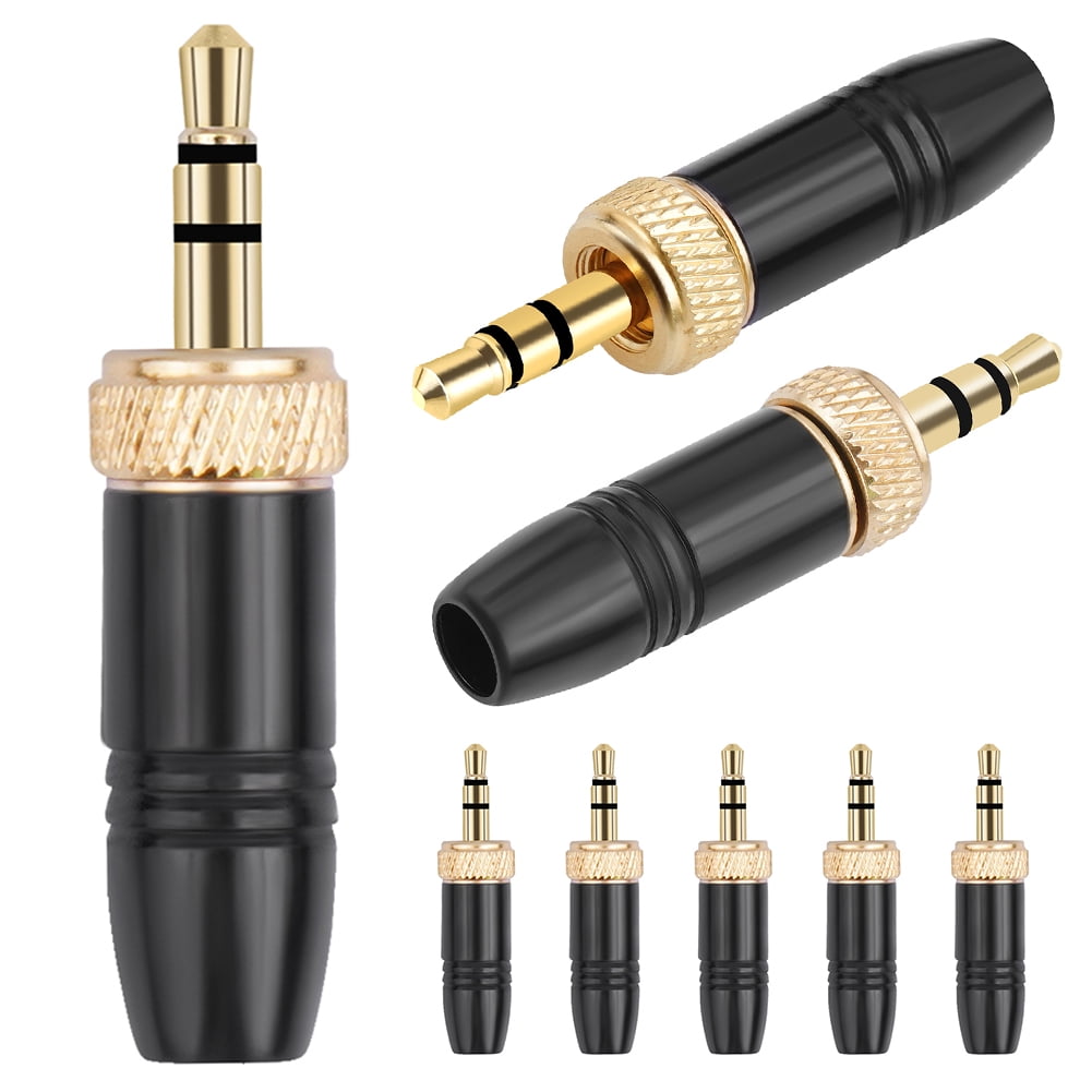 SUNHUFA 3.5mm Plugs with M6 Internal Thread Stereo Male Plug Headphone ...