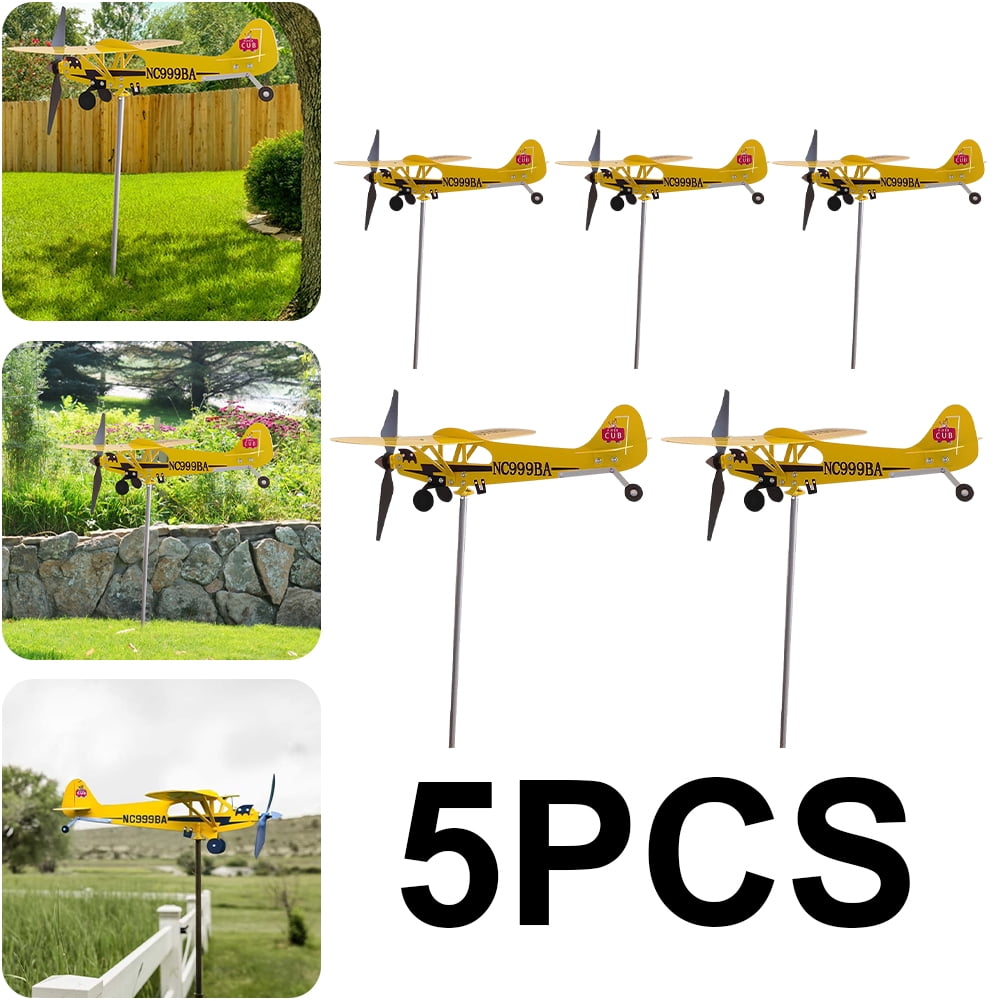 SUNHUFA 3D Plane Weather Vane Anti-corrosion Wind Direction Indicator ...