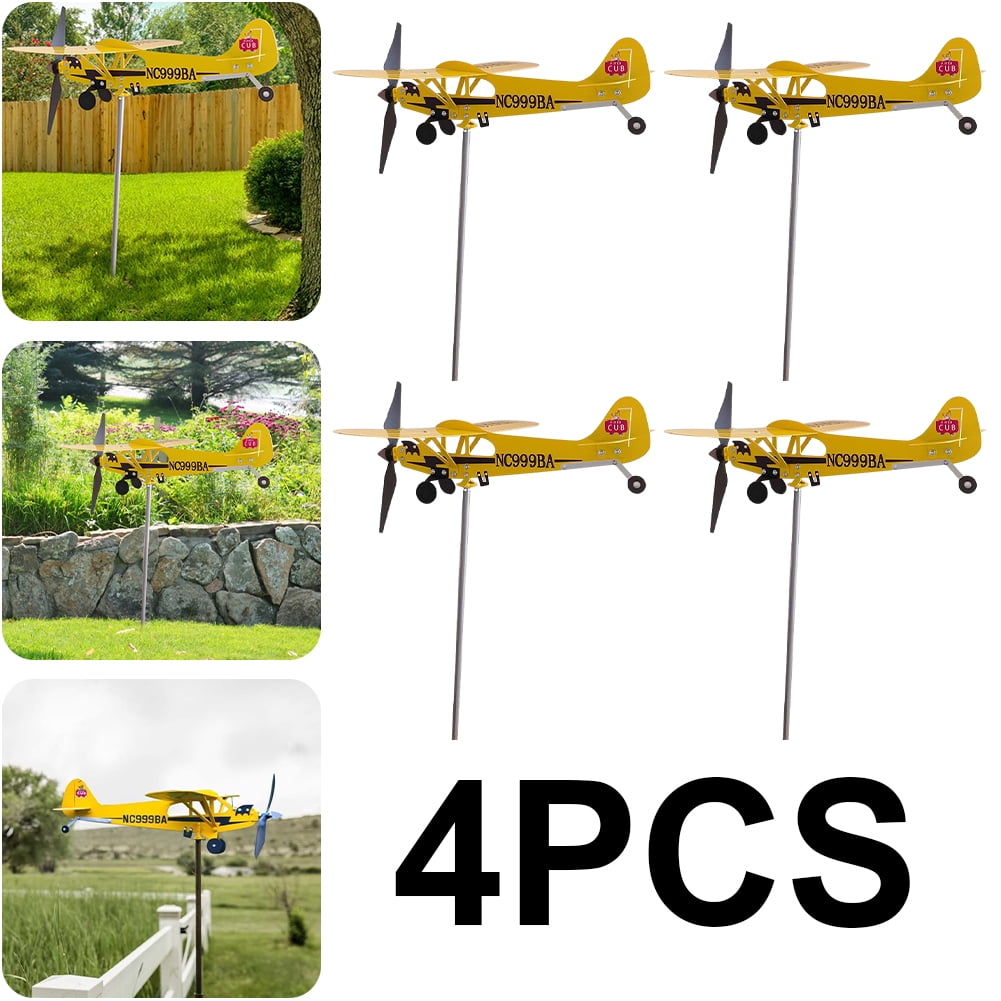 SUNHUFA 3D Plane Weather Vane Anti-corrosion Wind Direction Indicator ...
