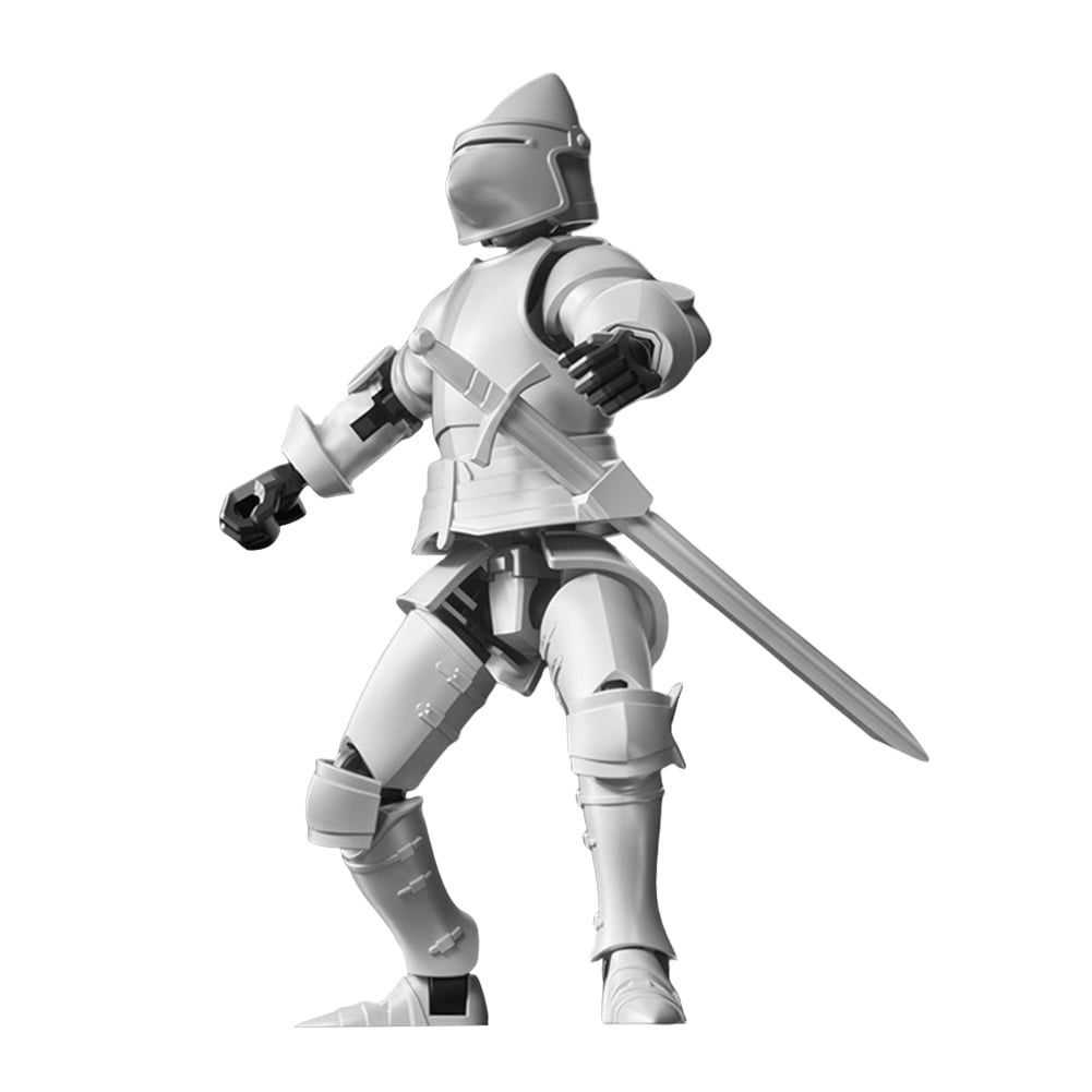 SUNHUFA 3D Printed Medieval Knight Action Figure Toy Mechanical Movable ...