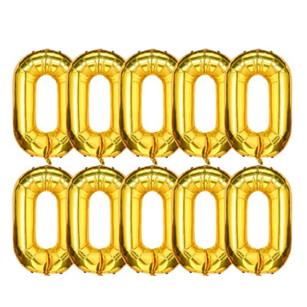 SUNHUFA 50pcs 80s 90s 16 inch Inflatable Gold Chains Prop Birthday ...