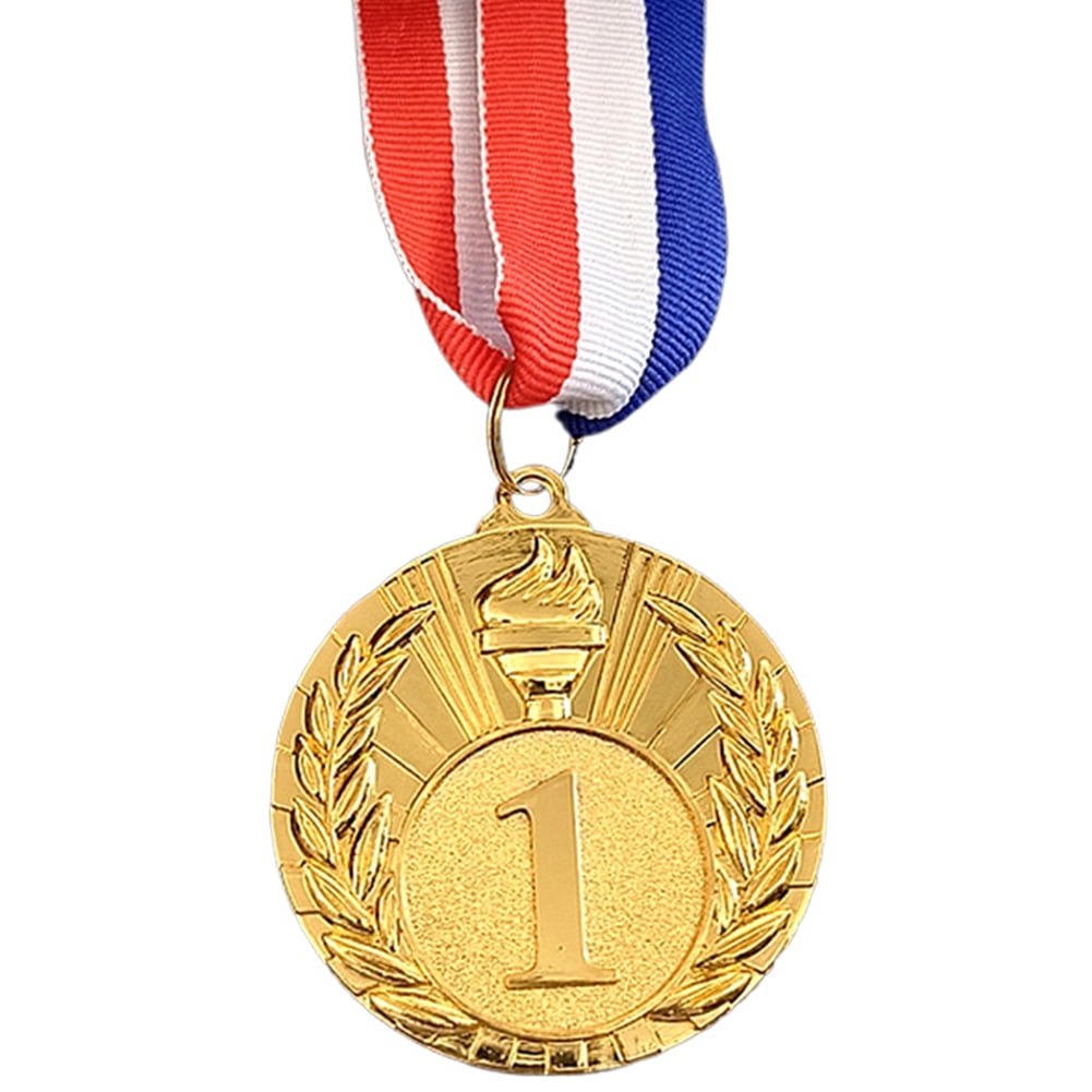 SUNHUFA 5cm Gold Medal with Neck Ribbon Winner Award Medals for ...
