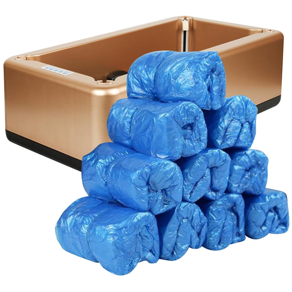SUNHUFA Automatic Shoe Cover Machine With100Pcs Disposable Shoe Covers ...