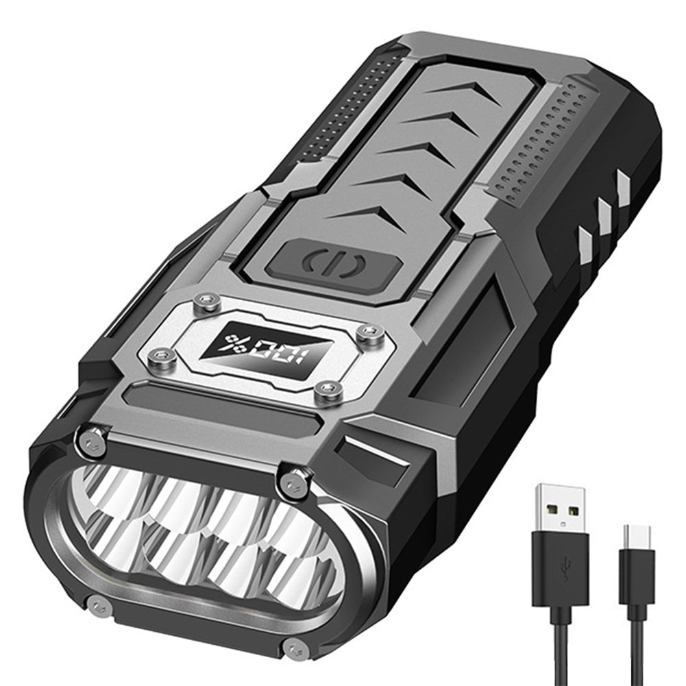 SUNHUFA COB LED Handheld Flashlight USB Rechargeable Torch Light with ...