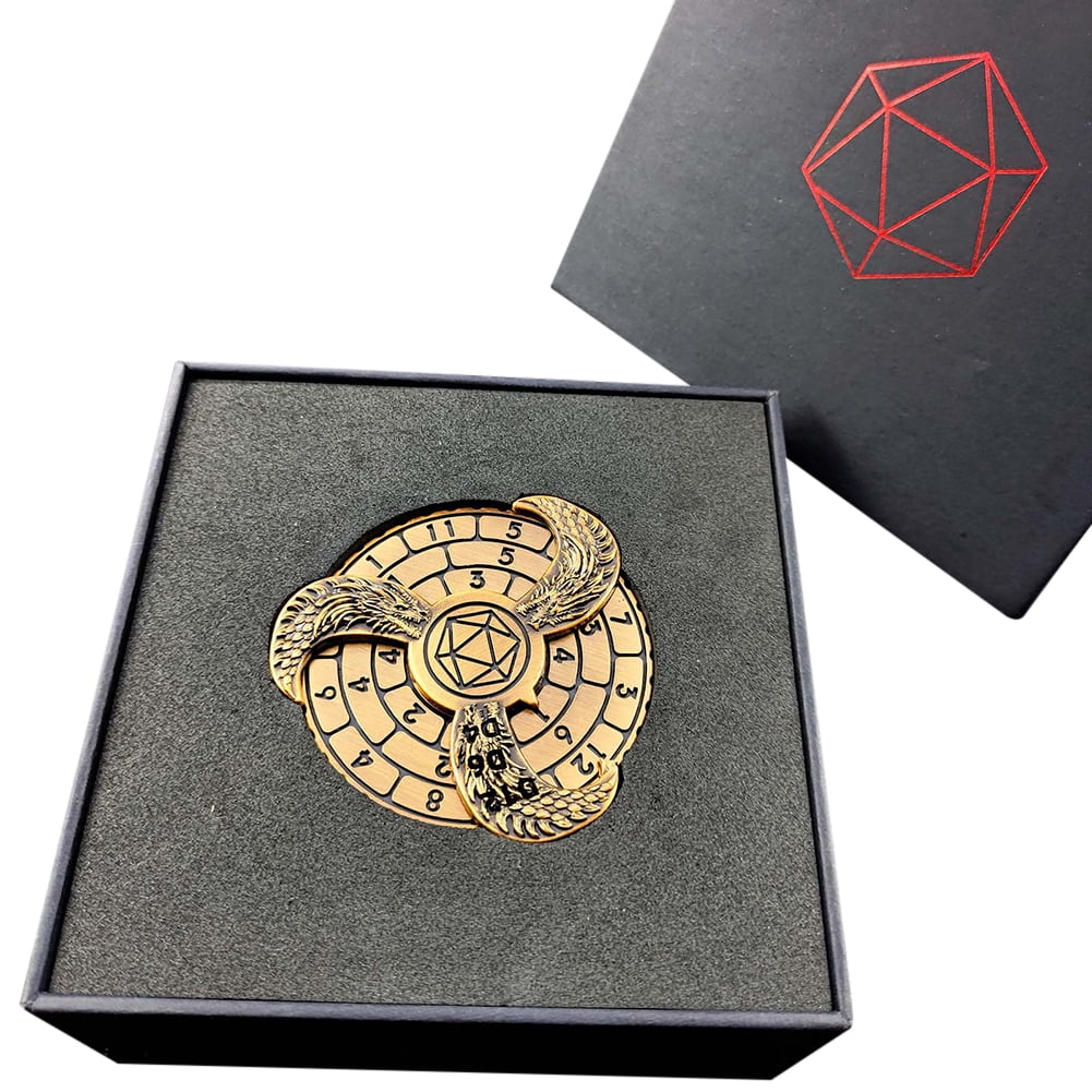 SUNHUFA DND Metal Fingertip Gyro Dice Spinner Dice Dragon Compass Dice ...