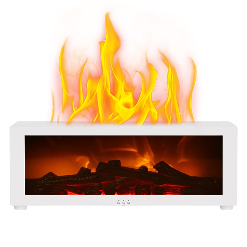 SUNHUFA Fireplace Flame Humidifier Colorful Light Desktop Aromatherapy ...