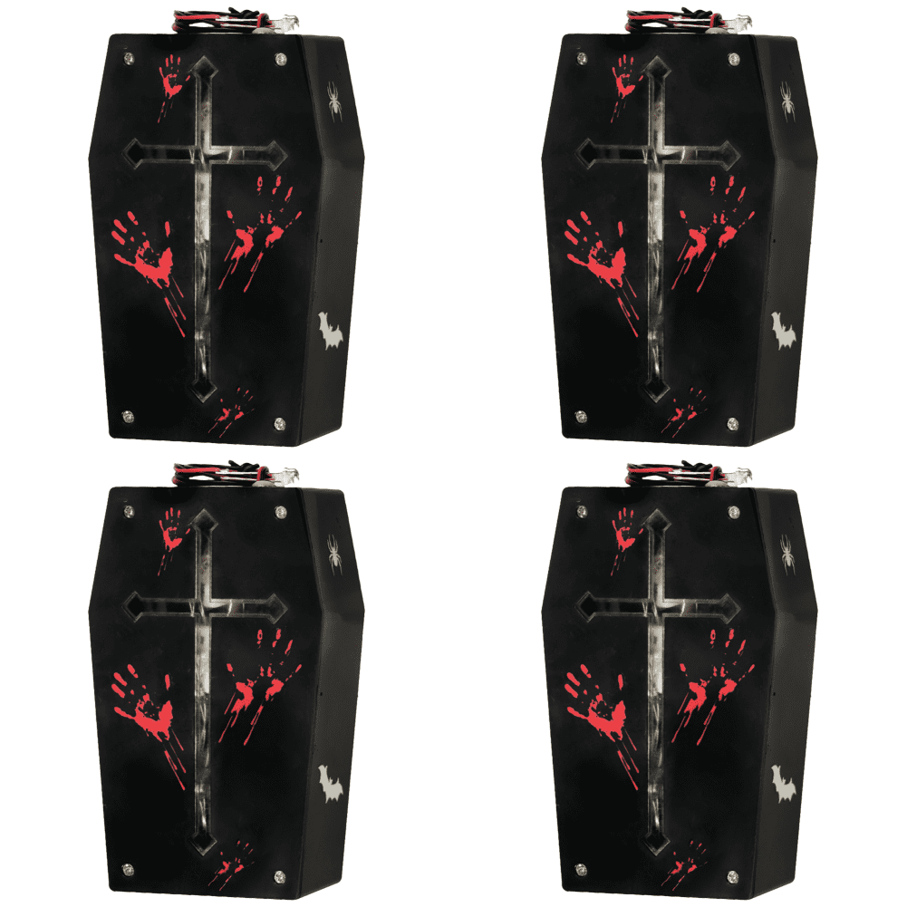 SUNHUFA Halloween Sound Control Coffin Box Horror Screaming Sound Box ...