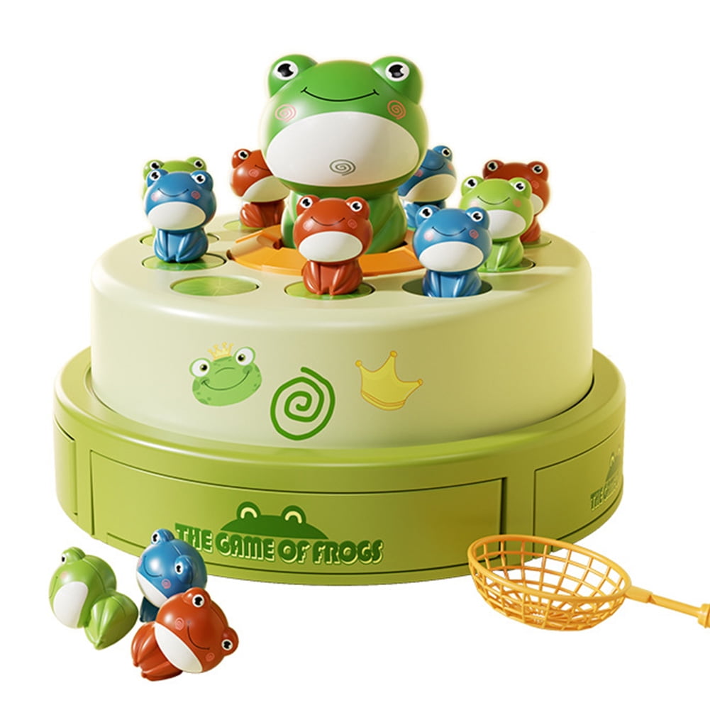SUNHUFA Jumping Frog Toy Interactive Frog Bounce and Catch Toy with ...