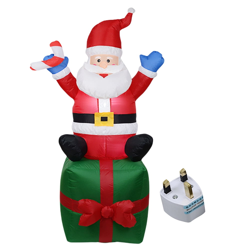 SUNHUFA LED Inflatable Illuminated Santa Claus Ornament Festival Theme ...