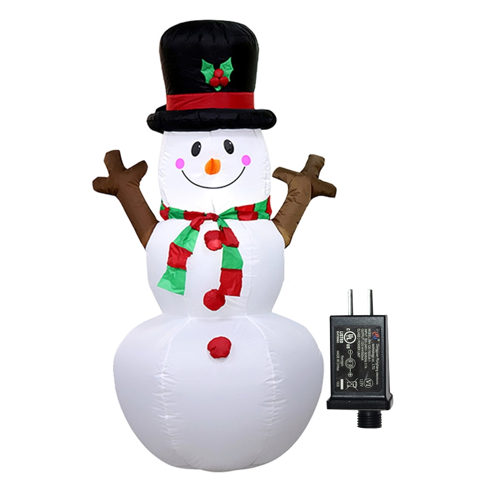 SUNHUFA LED Inflatable Illuminated Santa Claus Ornament Festival Theme ...