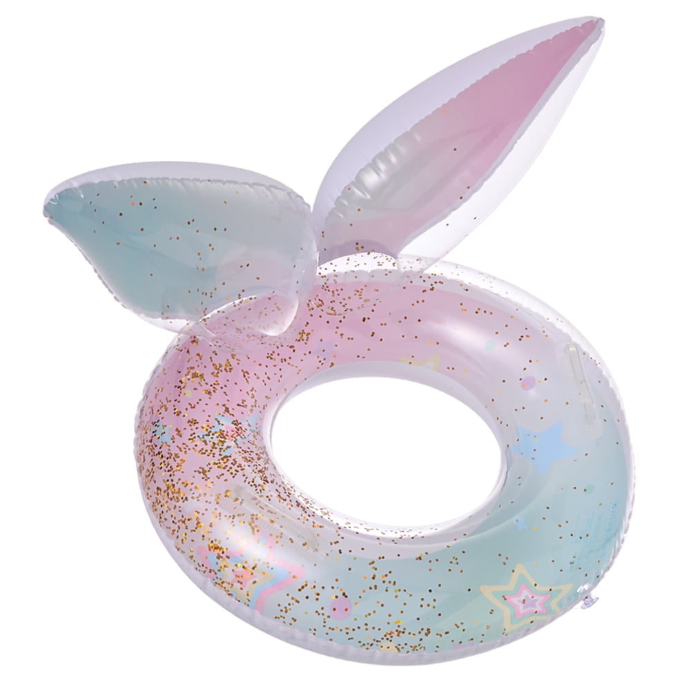 SUNHUFA Mermaid Tail Sequin Swimming Ring Inflatable Pool Float for ...
