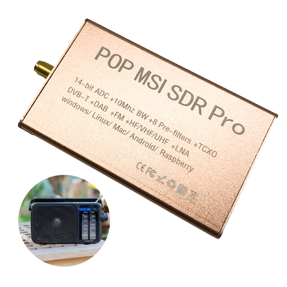 SUNHUFA POP MSI SDR Pro SDR Receiver 10KHz-2GHz Wideband Software ...