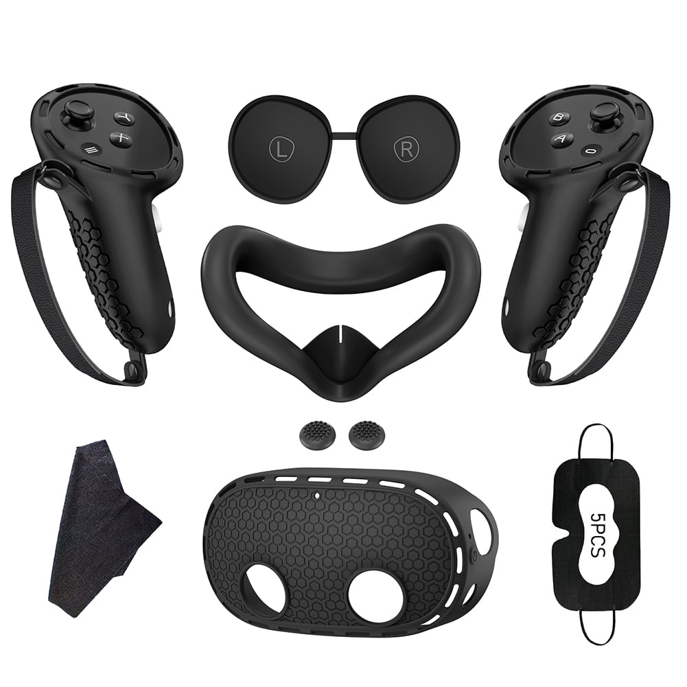 SUNHUFA Silicone Cover Set Controller Grips VR Shell Cover for Meta ...