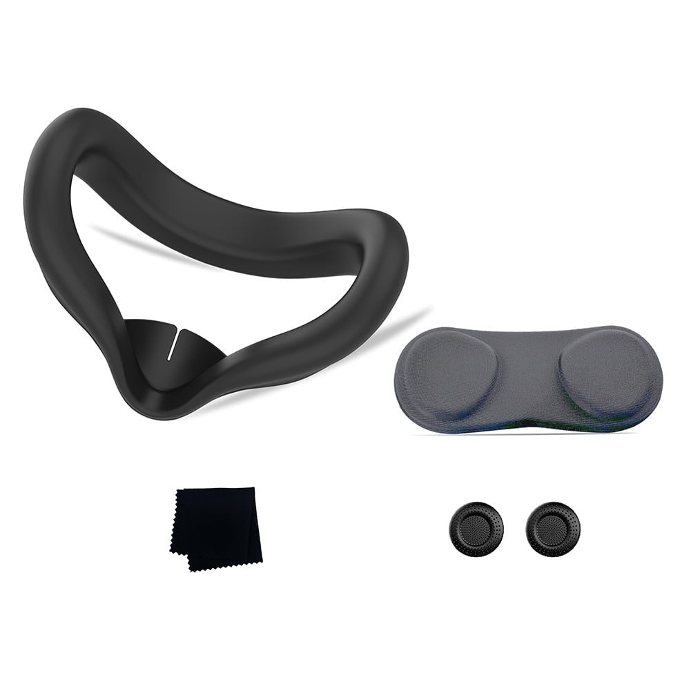 SUNHUFA Silicone VR Face Cover with Len Cover & Joystick Cover for Meta ...