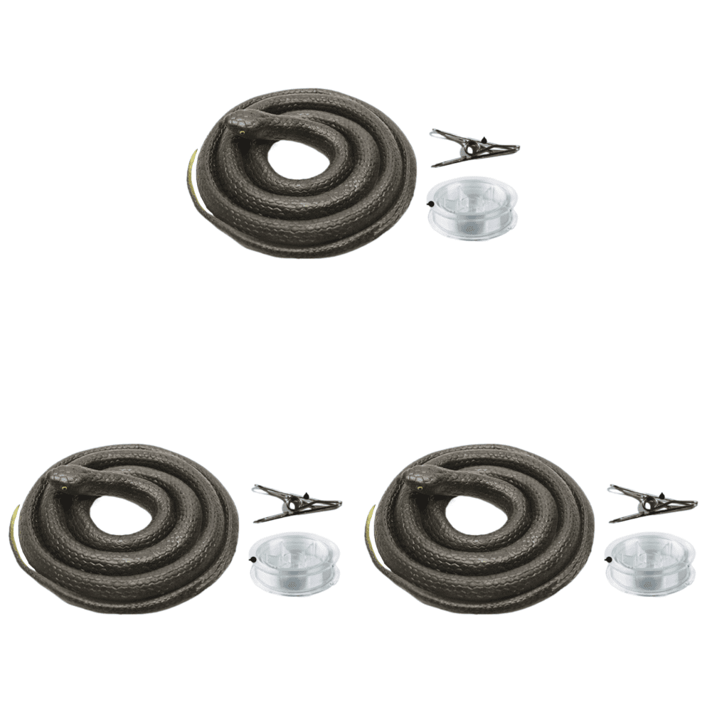 SUNHUFA Snake Prank Toy Fake Snake Toy with String Clip Snake on A ...