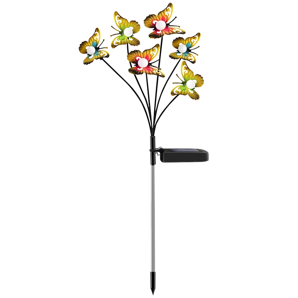 SUNHUFA Solar Powered Swaying Butterfly Lights 600mAh Butterfly ...