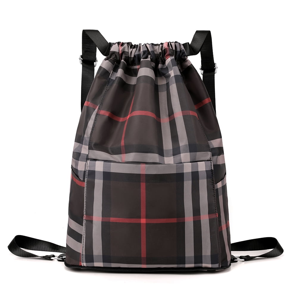 SUNHUFA Women Floral Backpack Waterproof Drawstring Print Backpack Gym ...