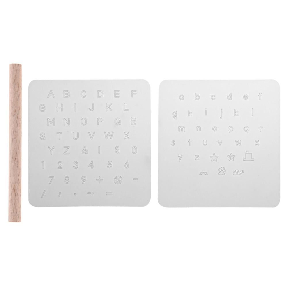 SUNHUFA Wooden Alphabet Letter Number Stamper Set Numeric Character ...