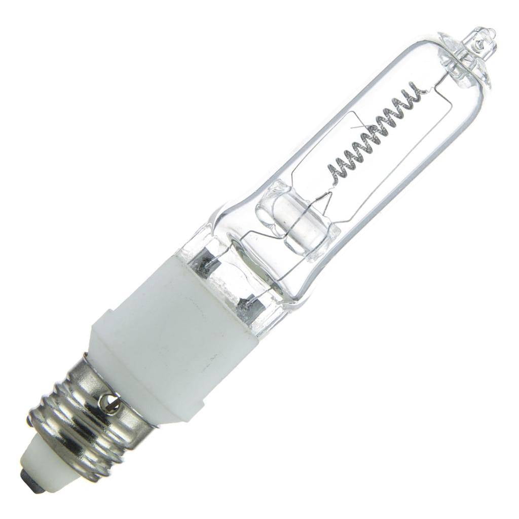 SUNLITE 100w Single Ended T4 Mini Candelabra Base Clear Halogen Lamp ...