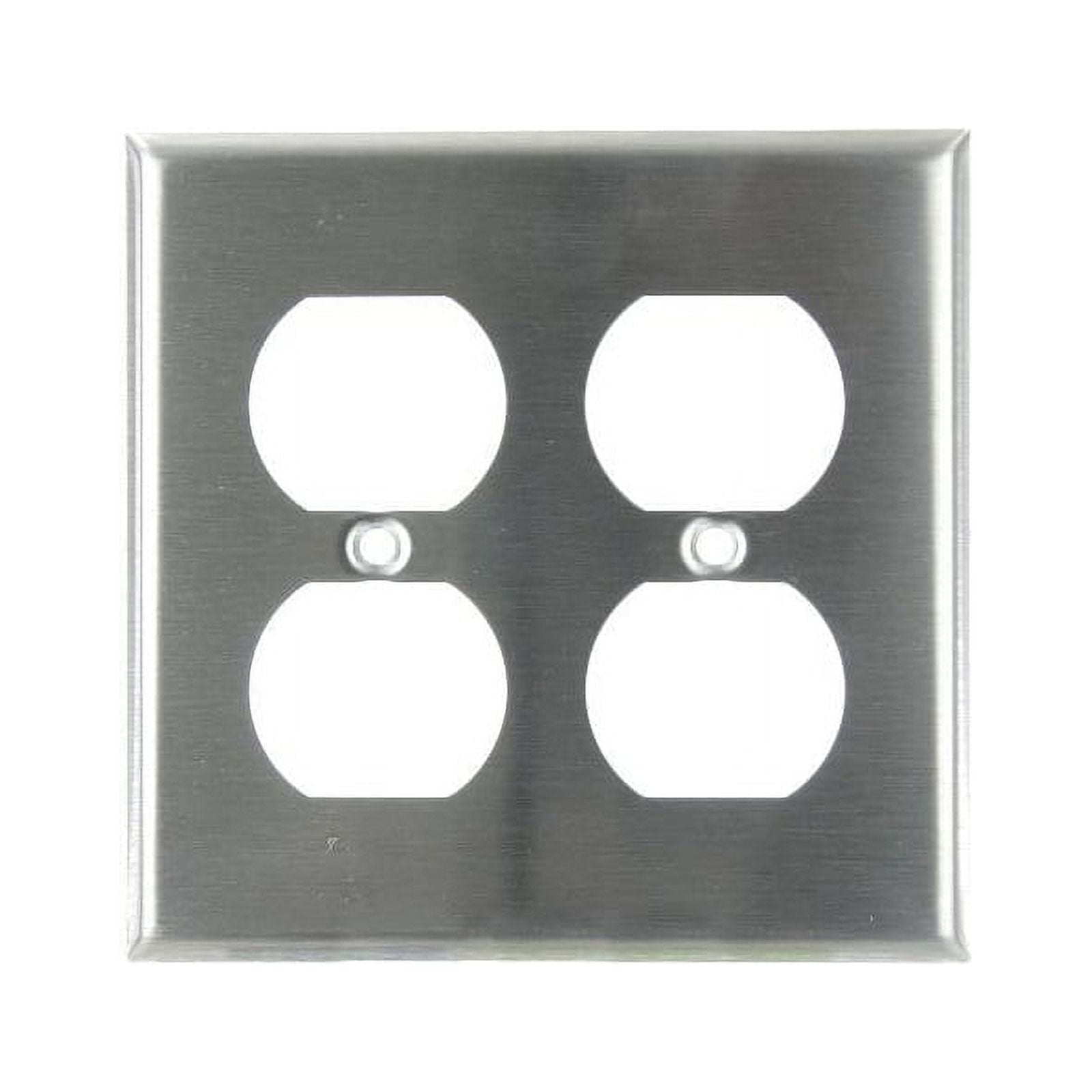 SUNLITE 2 Gang Duplex Receptacle Plate Steel - Walmart.com