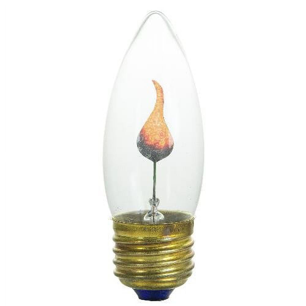 SUNLITE 3w 120v Medium Base Flicker Flame Torpedo Clear bulbs - Walmart.com