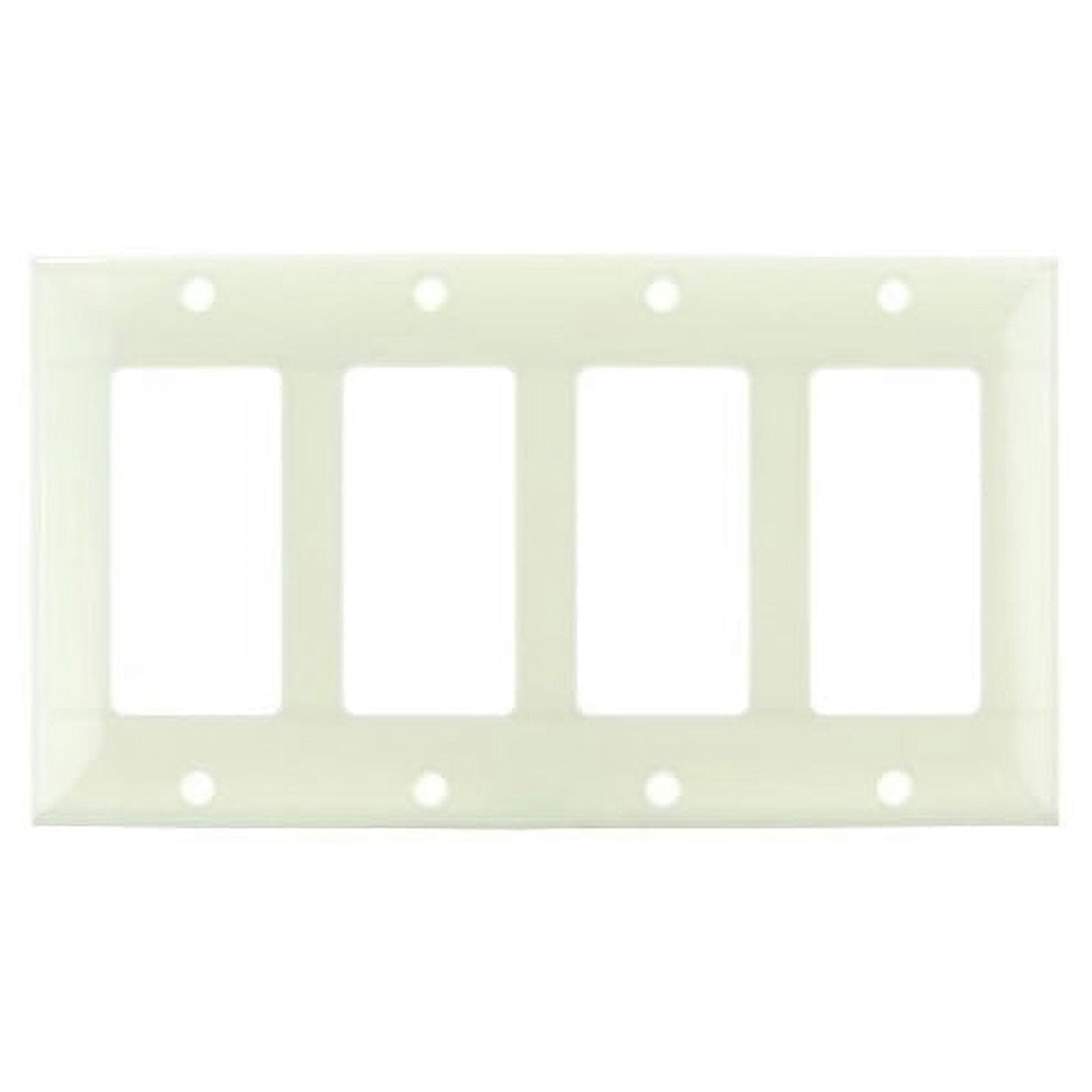 SUNLITE 4 Gang Decorative Plate Almond Color E304A - Walmart.com