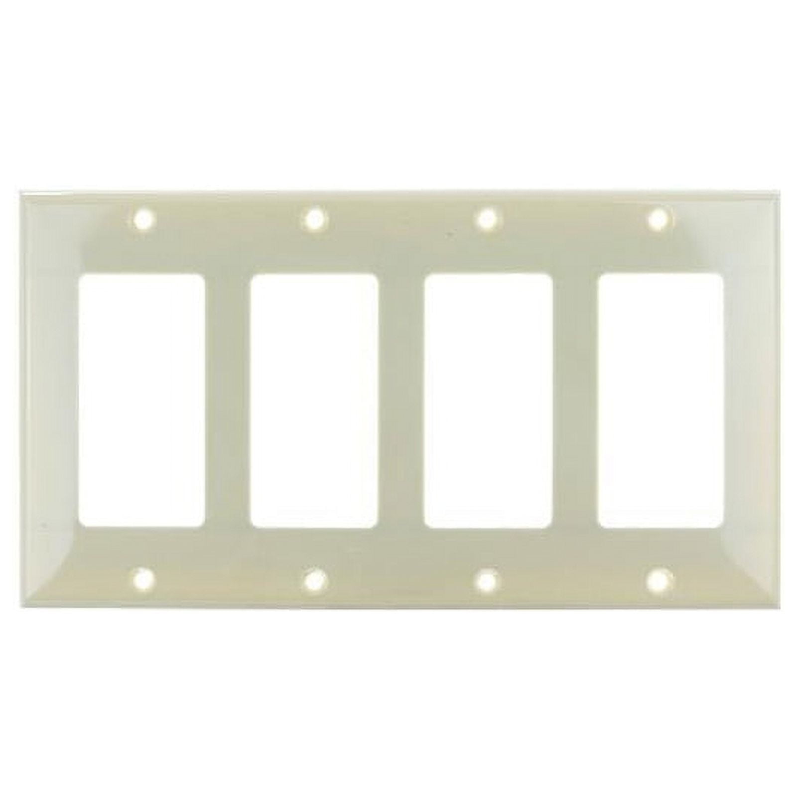 SUNLITE 4 Gang Decorative Plate Ivory Color E304I - Walmart.com