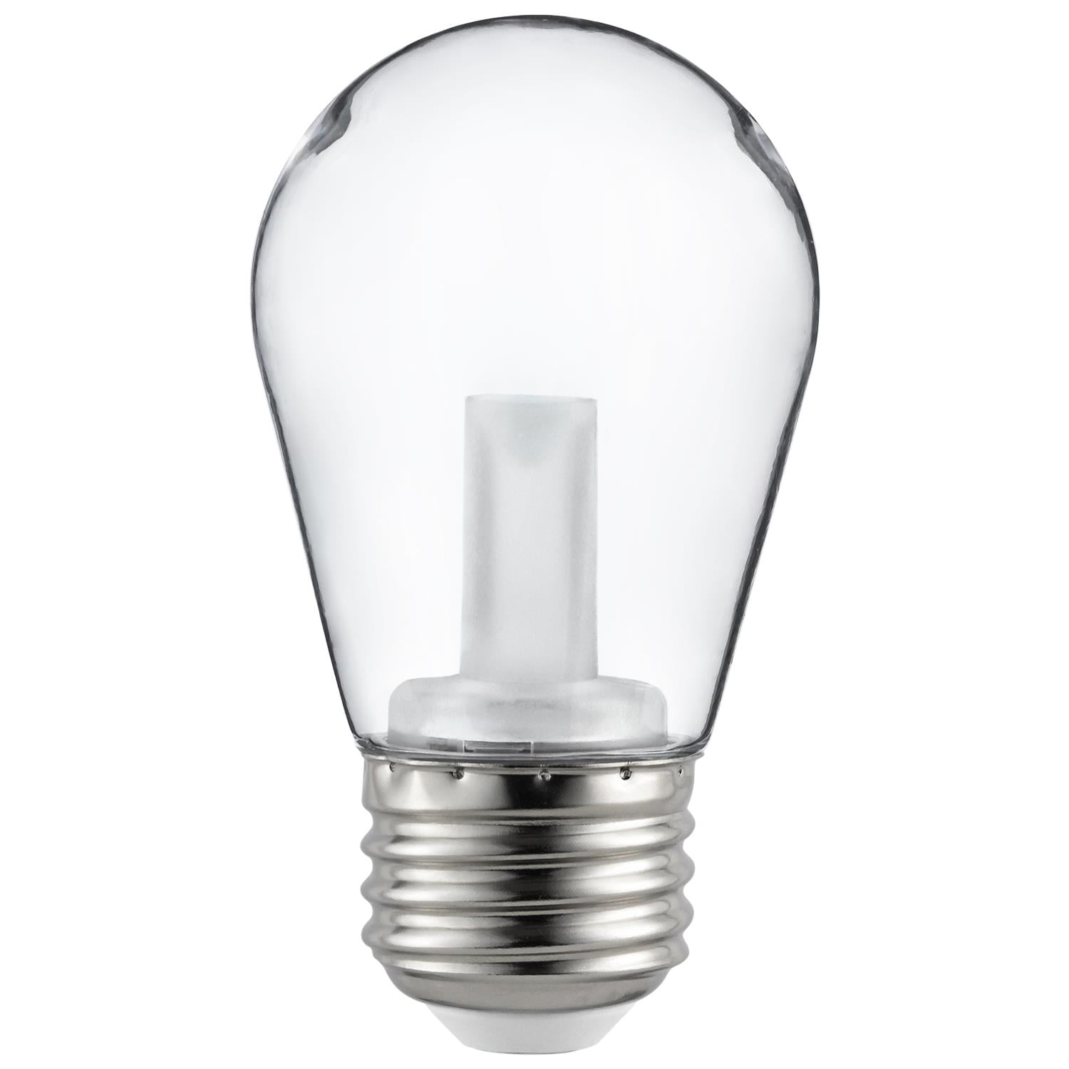 SUNLITE LED 1 Watt S14 Lamp Medium (E26) Base 2700K Warm White ...