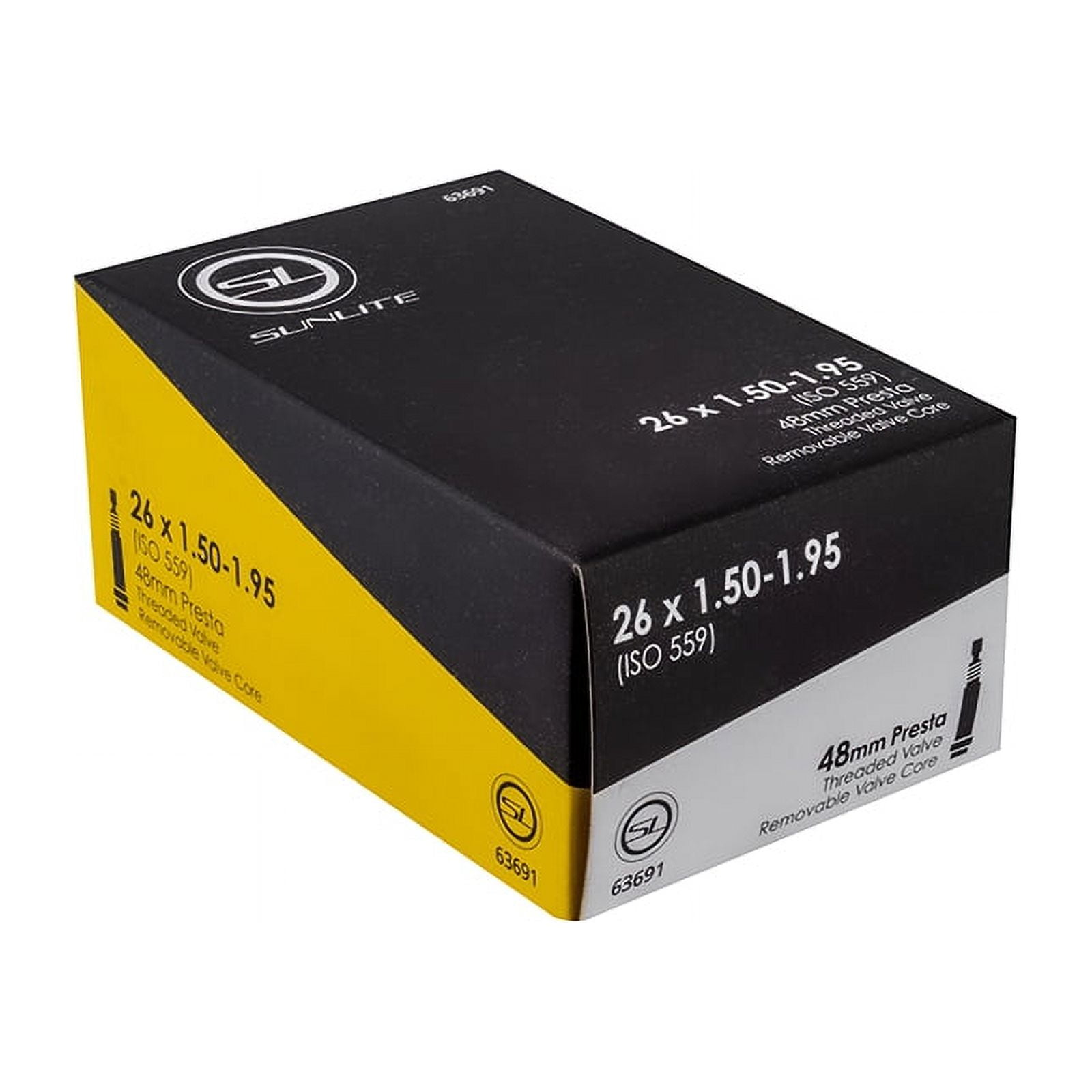 SUNLITE Tubes Sunlt 26X1.50-1.95 Pv48/Thrd/Rc Ffw44Mm - Walmart.com